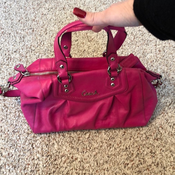 Coach | Bags | Coach Fuschia Pink Leather Satchel Handbag Nwt | Poshmark